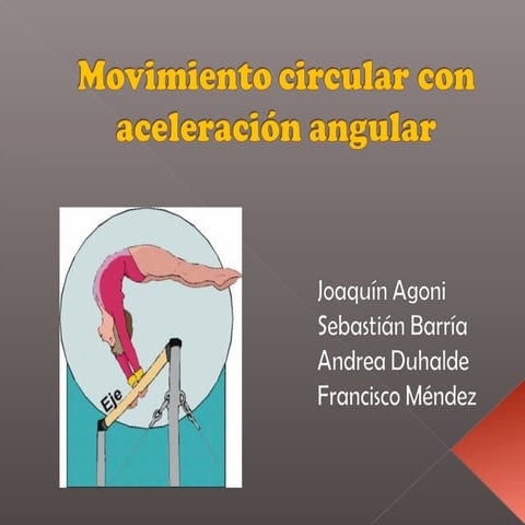 Movimiento circular con aceleración angular | PPT | Physics | Science