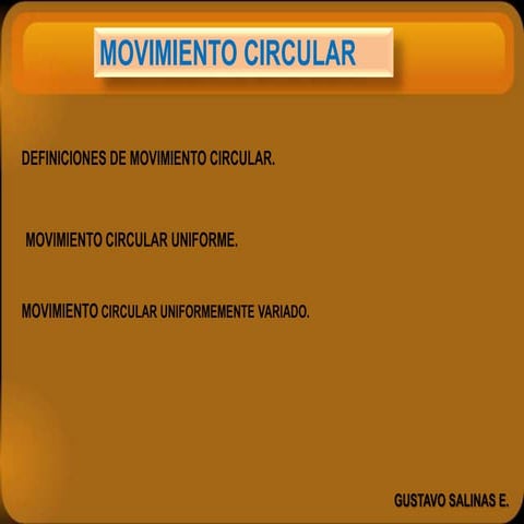 Movimiento circular | PDF