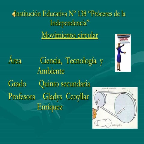 MOVIMIENTO CIRCULAR UNIFORME | PPT | Physics | Science