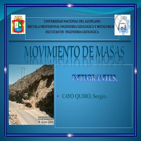 Movimiento de masas | PPTX