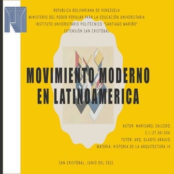 MOVIMIENTO MODERNO EN LATINOAMERICA | PPTX