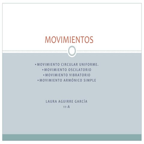 Movimientos | PPTX | Physics | Science