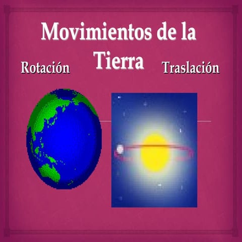 Movimientos de la Tierra | PPT