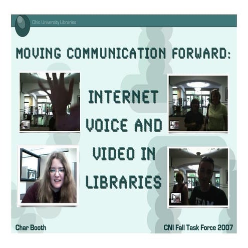 moving communication forward: internet voice and video in libraries | PDF