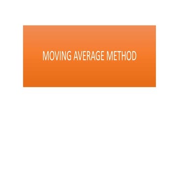 Moving average method | PPTX
