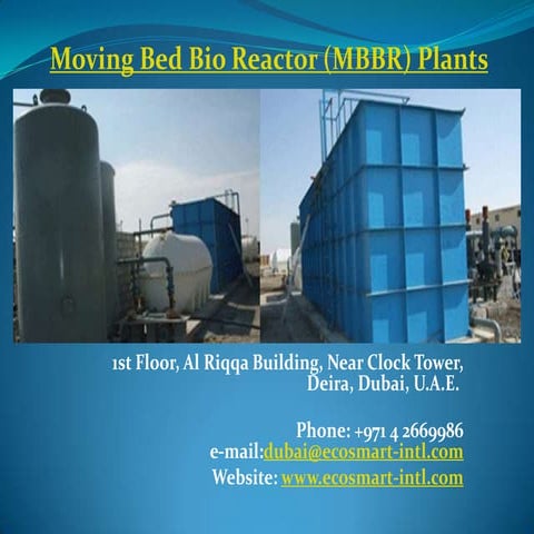 Moving bed bio reactor (mbbr) plants | PPSX | Chemistry | Science