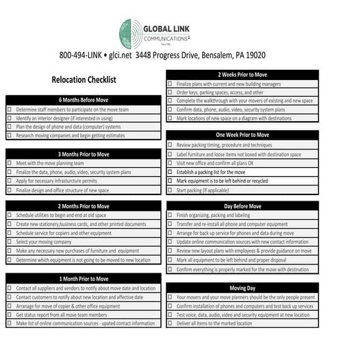 Moving checklist | PDF