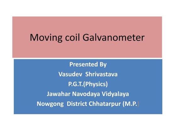 Physics Investigatory Project - Class 12 - Tangent Galvanometer | PDF