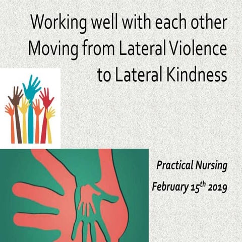 Moving from lateral violence to lateral kindness practical nursing feb ...