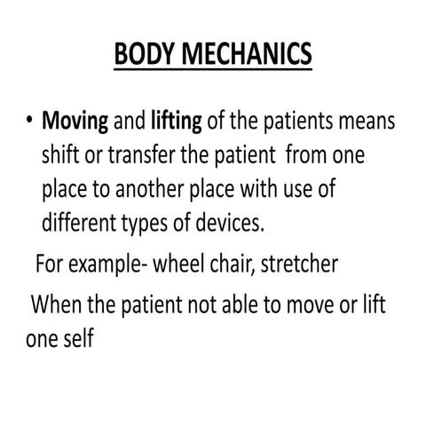 Assistive devices - Used in moving and lifting patients | PPTX