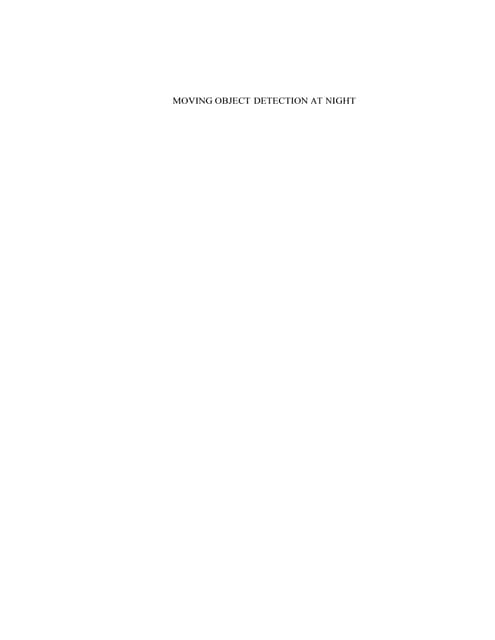 Moving Object Detection1 Doc Video Software Computer Software And