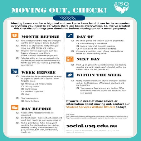 The ultimate moving out checklist | PDF | Government Support and ...