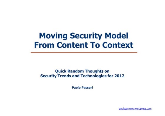 Context model | PPTX