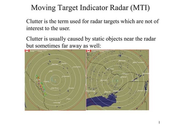 Radar Systems- Unit-III : MTI and Pulse Doppler Radars | PDF ...