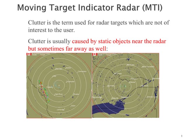 Radar Systems- Unit-III : MTI and Pulse Doppler Radars | PDF