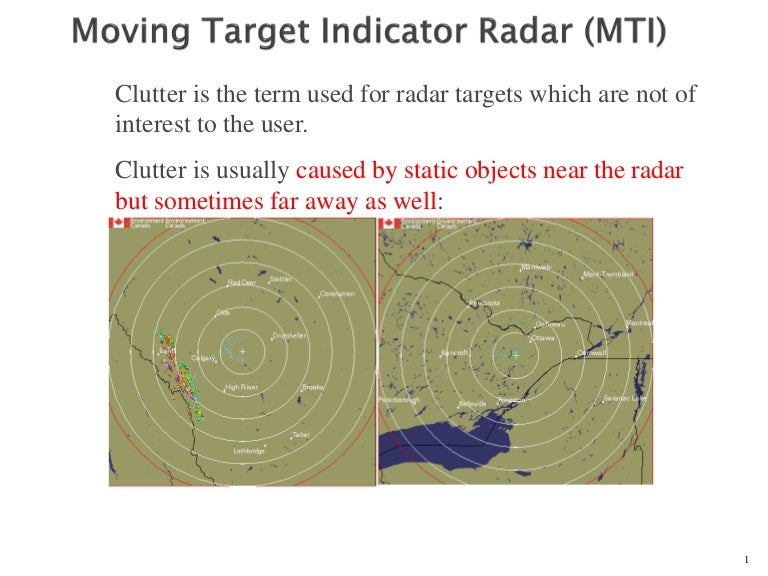 Moving Target Indicator Radar Mti