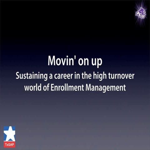 Movin' on up sustaining a career in the high turnover world of ...