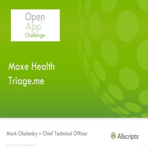 Moxe Health Open App Challenge Phase 1 | PDF