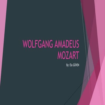 Mozart | PPTX | Classical Music | Music