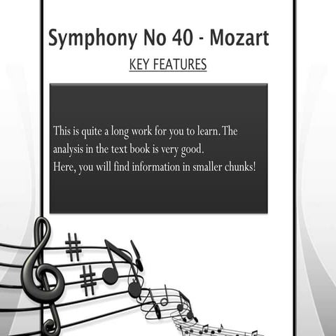 GCSE Music Edexcel - Mozart 40 | PPT