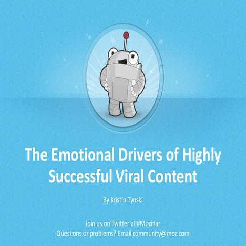 The Emotional Drivers of Highly Successful Viral Content | PPT