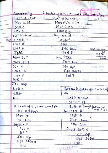 Microprocessor 8086 architecture and 8086 instruction | PDF