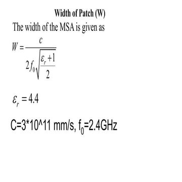 microstrip patch antenna design quations.pptx