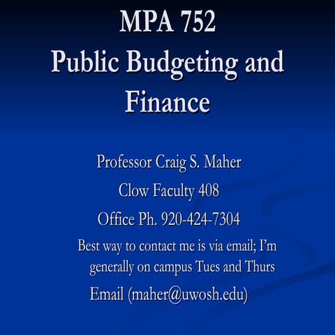 Public Budgeting and Finance for public sector.ppt