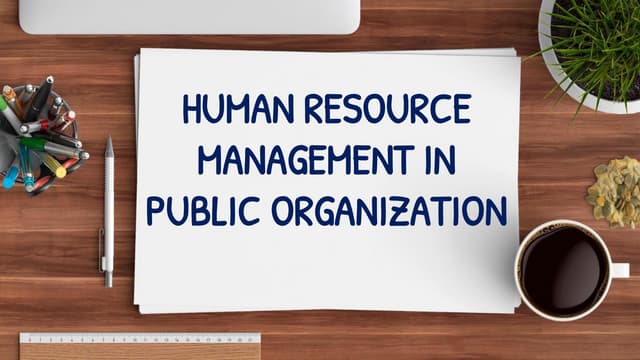 Human resource management ppt | PPTX