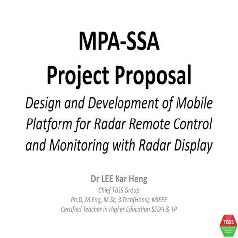 TBSS Project - MPA SSA CFP2015 Panel Evaluation Presentation | PPT