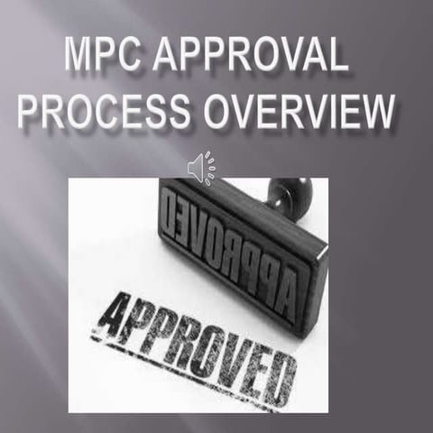 MPC Approval Process | PPTX