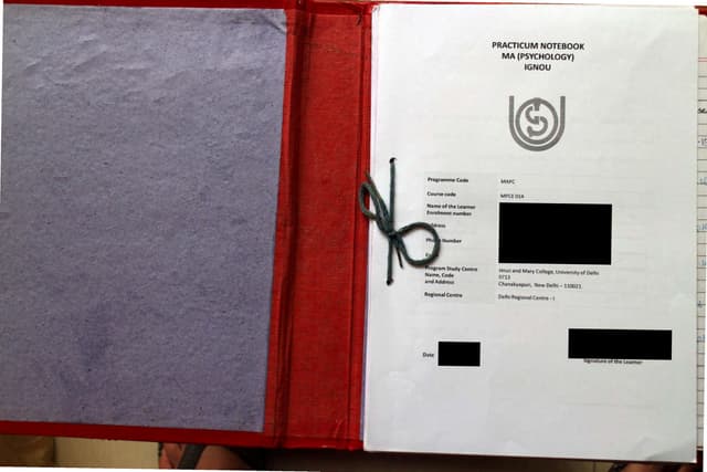 IGNOU Sample Practical File for MCFTL005 Mini Research GN | PDF