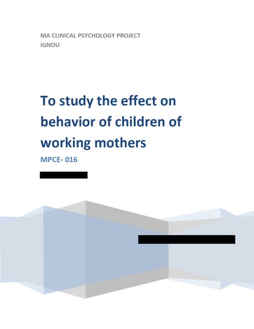 Cover Page for Research Dissertation Synopsis MCFTP002 | PDF