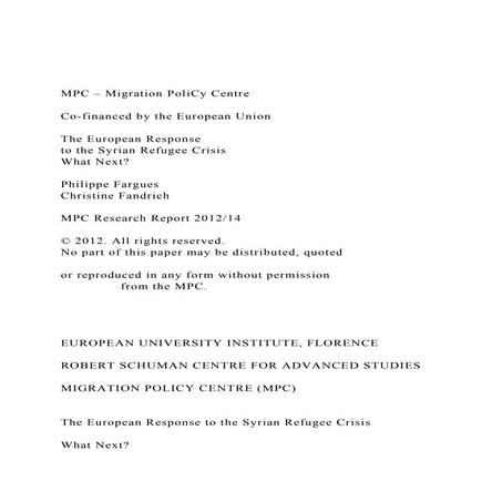 refugees crisis | PDF