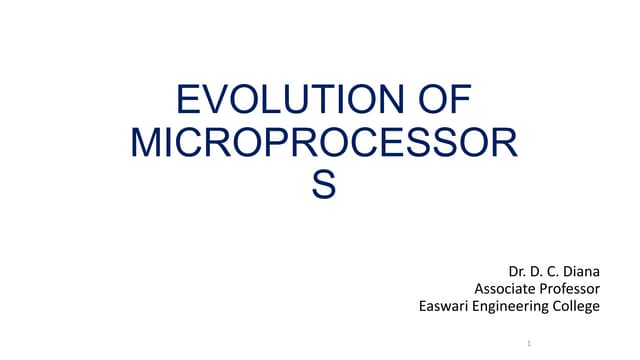Evolution of Microprocessor | PPTX