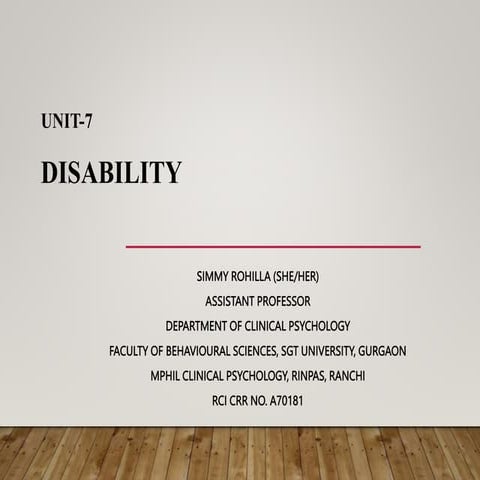 Disability, explains clear understanding of definitions and laws around ...