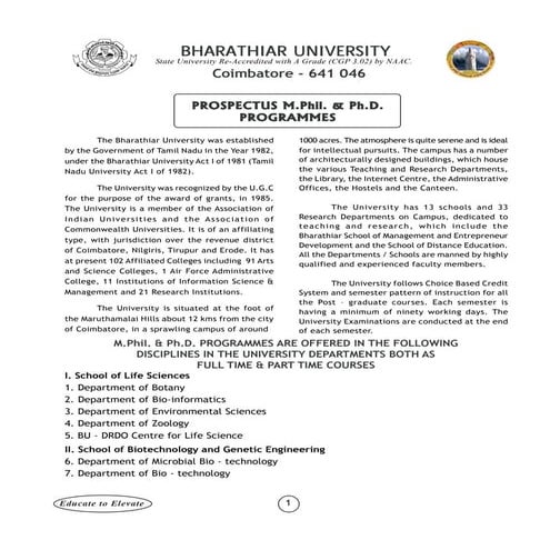 Mphil prospectus | PDF