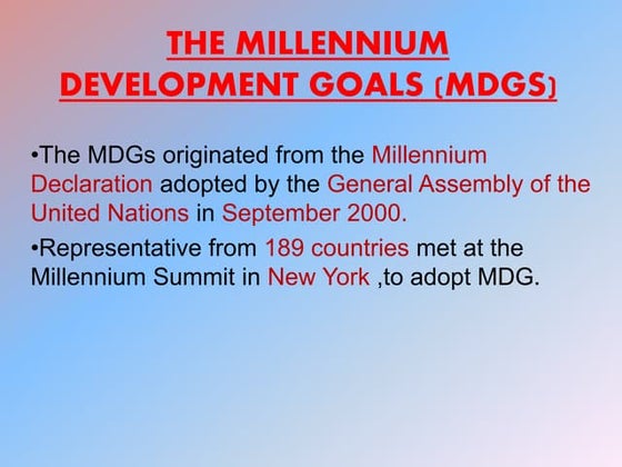 Millennium Development Goals Vs Sustainable Development Goals | PPT