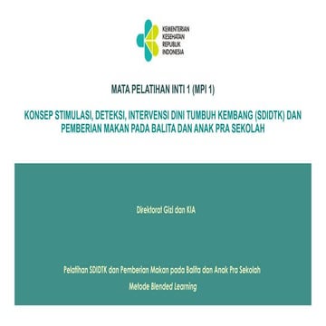 MATERI MPI 1 SDIDTK TENTANG TUMBUH KEMBANG | PPTX