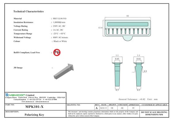 Memcon Mmwca series-male-wire-crimp-contact | PDF