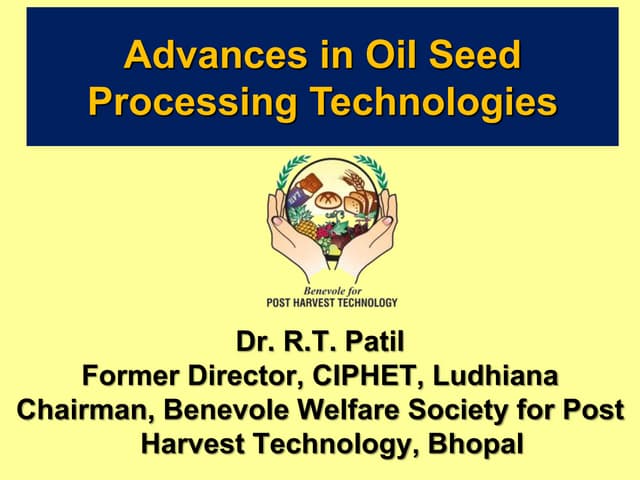 Heat Pre-Treatments of Oil Seeds and Different Oil Extraction Techniques .pptx