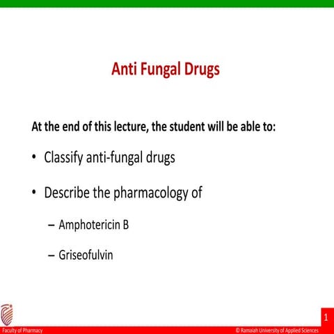 antifungal agents | PPT