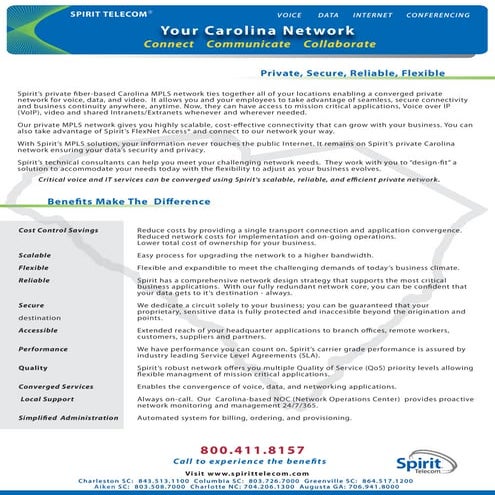 Spirit Telecom MPLS Solution | PDF