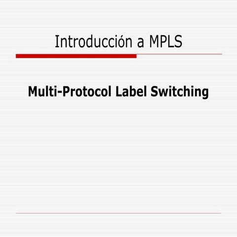 Introducción a redes y servicios MPLS en NET | PPT | Computer Networking | Computing