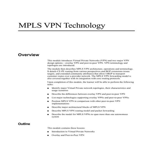 MPLS-VPN-Technology.pdf | Computer Networking | Computing