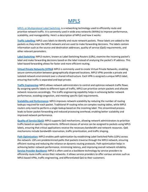 Mpls Qos Pptx
