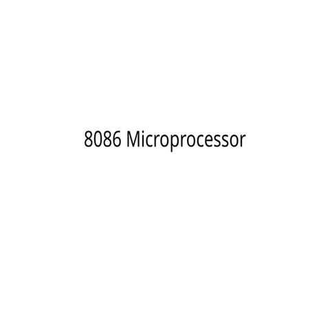 Minimum and Maximum Modes of microprocessor 8086 | PDF