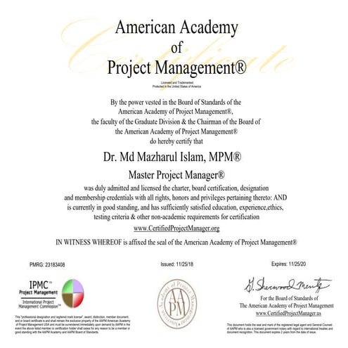 MPM_Master Project Manager | PDF | Law