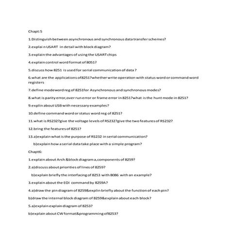 Mpmc imp questions | DOCX