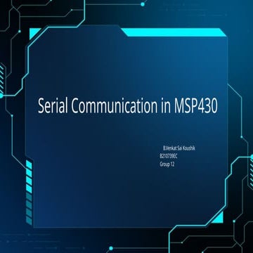 MPMC_Slides_Serial_Communication_in_MSP430 | PPTX